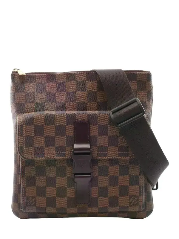 LOUIS VUITTON Damier Ebene Pochette Melville Messenger Bag - Brown