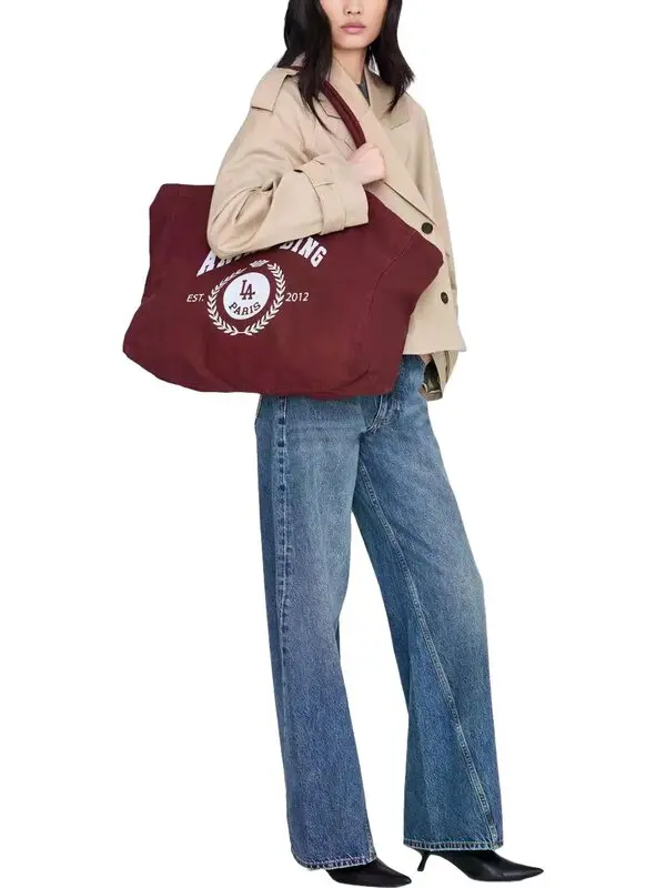 ANINE BING Leo Canvas Tote - Red