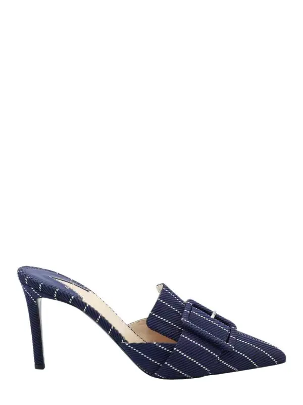 Altuzarra Pinstripe Buckle Detail Pumps - Blue