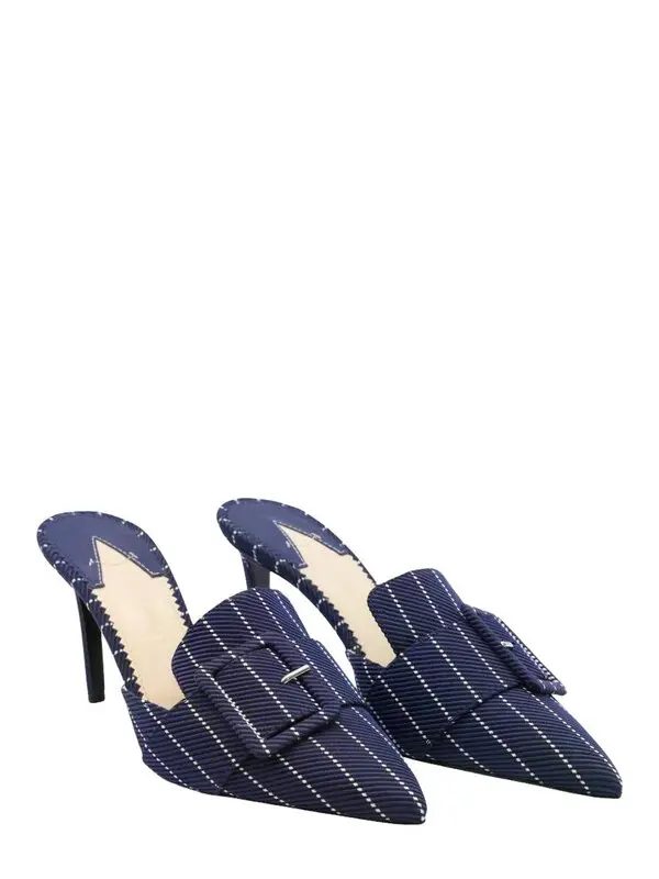 Altuzarra Pinstripe Buckle Detail Pumps - Blue