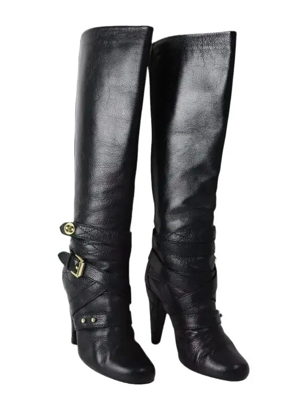 Mulberry Postman's Lock Knee-high Boots - Black