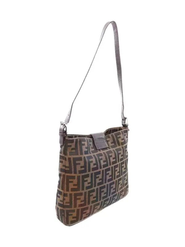 Fendi Zucca Monogram Shoulder Bag - Brown