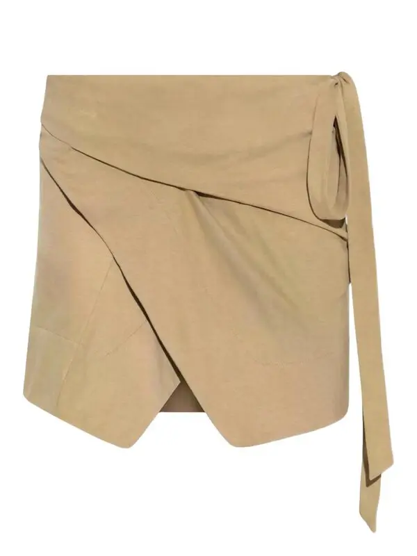 Isabel Marant Étoile Berenice Wrap-style Mini Skirt - Neutrals