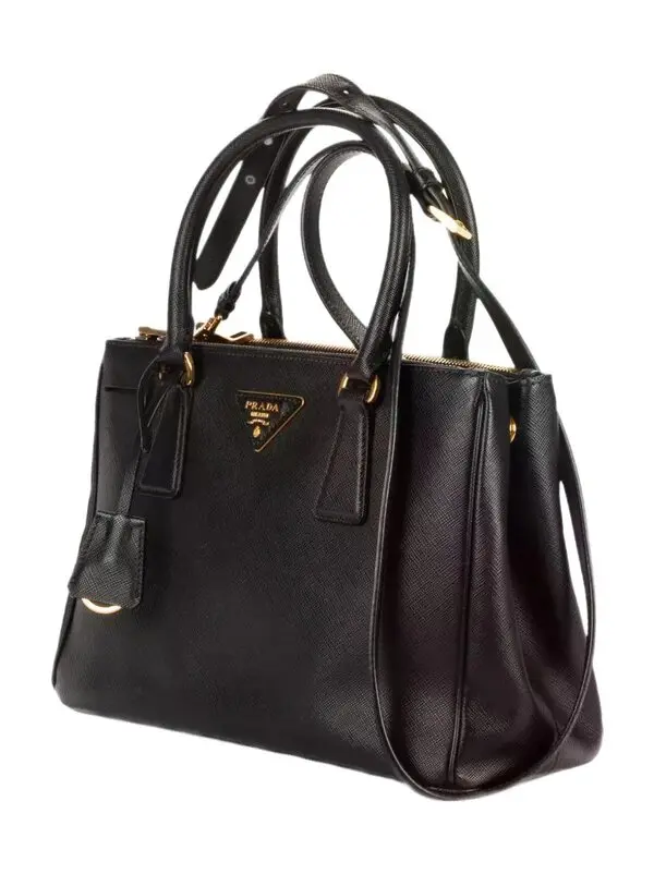 Prada Small Galleria Double-zip Tote Bag - Black