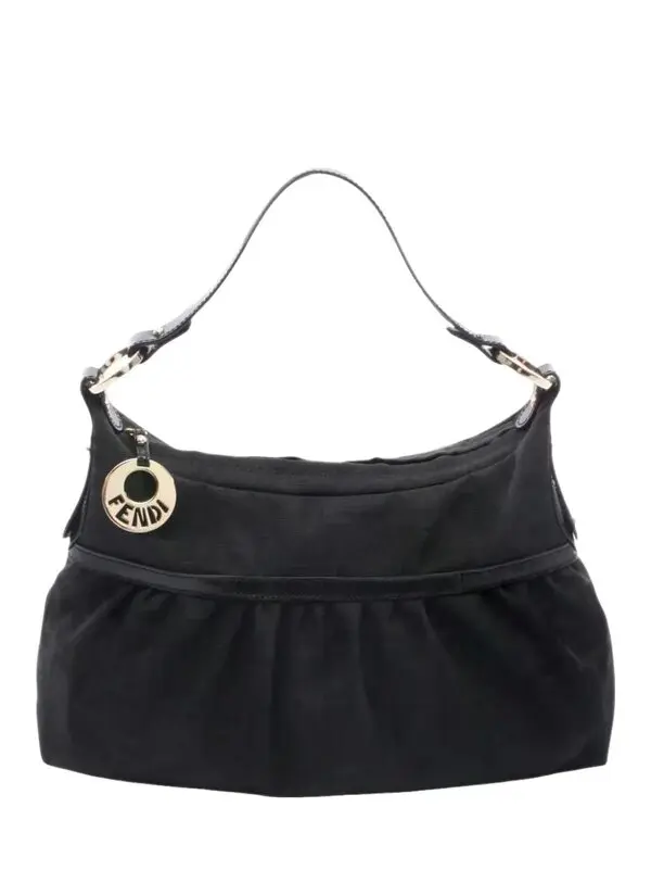 Fendi Zucca Shoulder Bag - Black