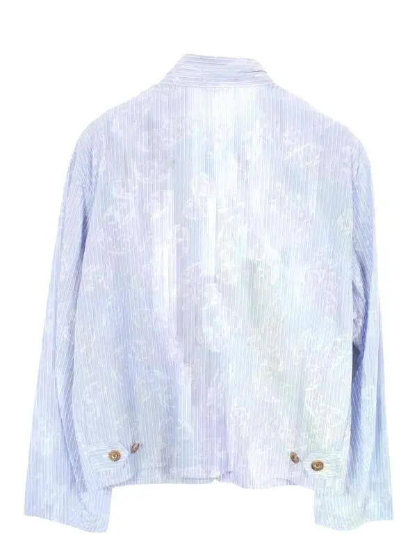 Hermès 2010s Chaîne D'ancre Stripe Jacket - Blue