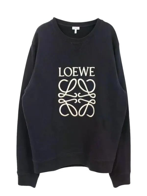 Loewe 2010s Anagram Embroidered Sweatshirt - Blue
