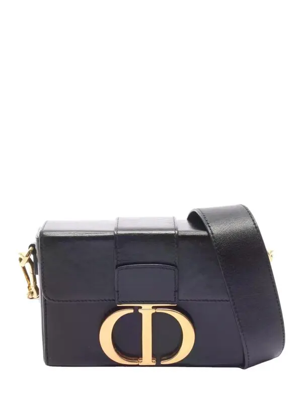 Dior 30 Montaigne Box Shoulder Bag - Black