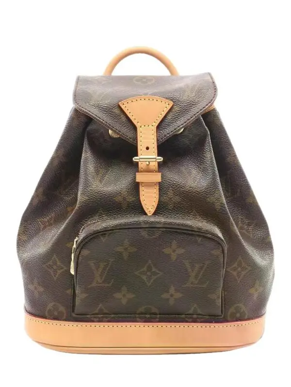 LOUIS VUITTON 2001 Montsouris Monogram Backpack - Brown