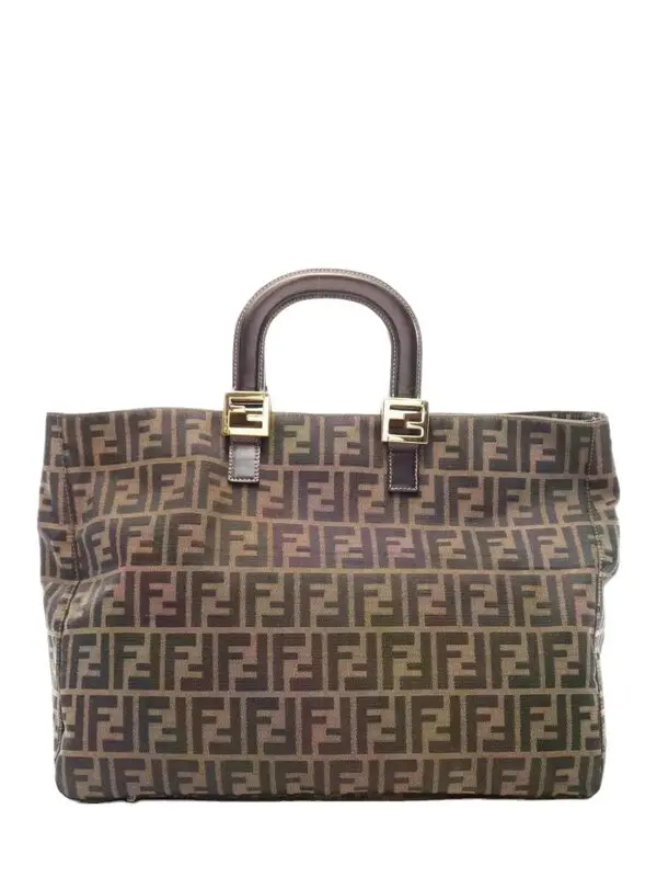Fendi 2000s Zucca Handbag - Brown