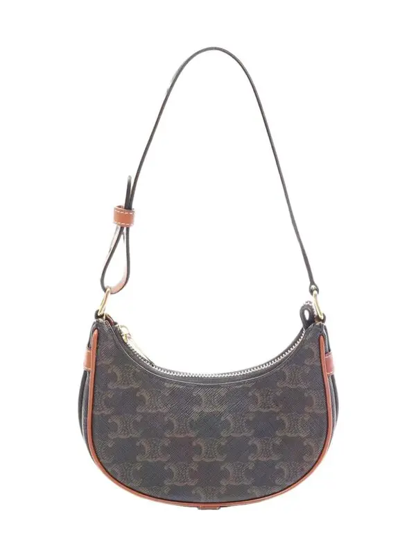 Celine Triomphe Canvas Mini Bag - Brown