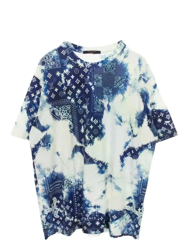 LOUIS VUITTON 2010s Monogram Bandana T-shirt - Blue