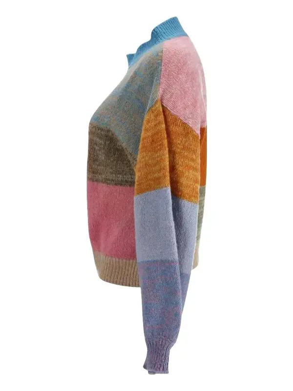 Stine Goya Adonis Patchwork Sweater - Pink