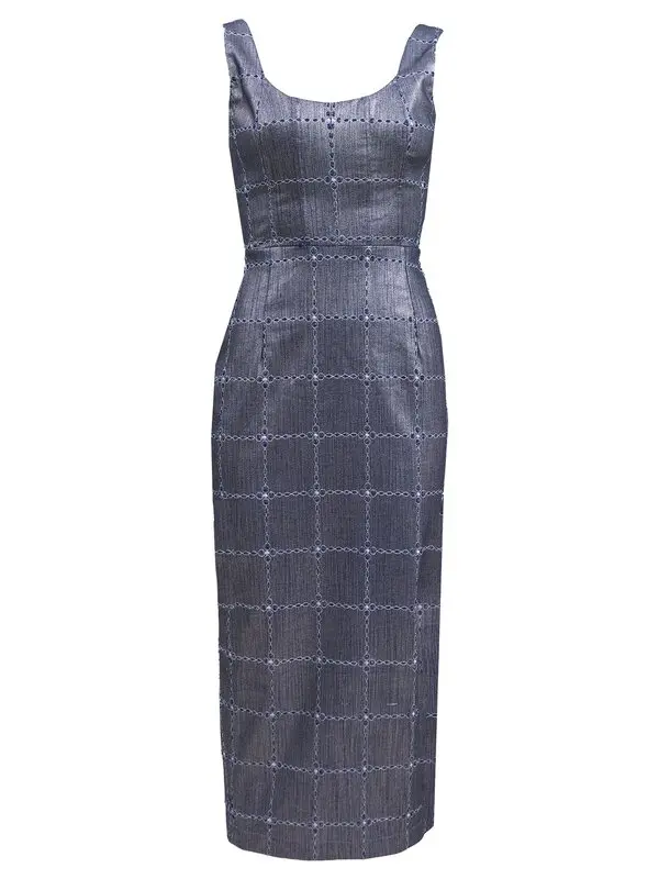 FRANCESCA MIRANDA Sylvie Cotton Midi Dress - Grey