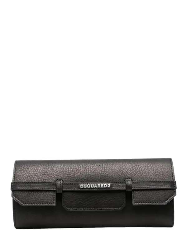 Dsquared2 Logo Detail Clutch Bag - Black