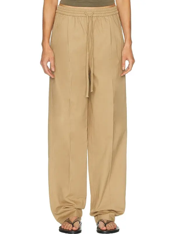 Fear Of God Pleated Front Drawstring Pant - Dune
