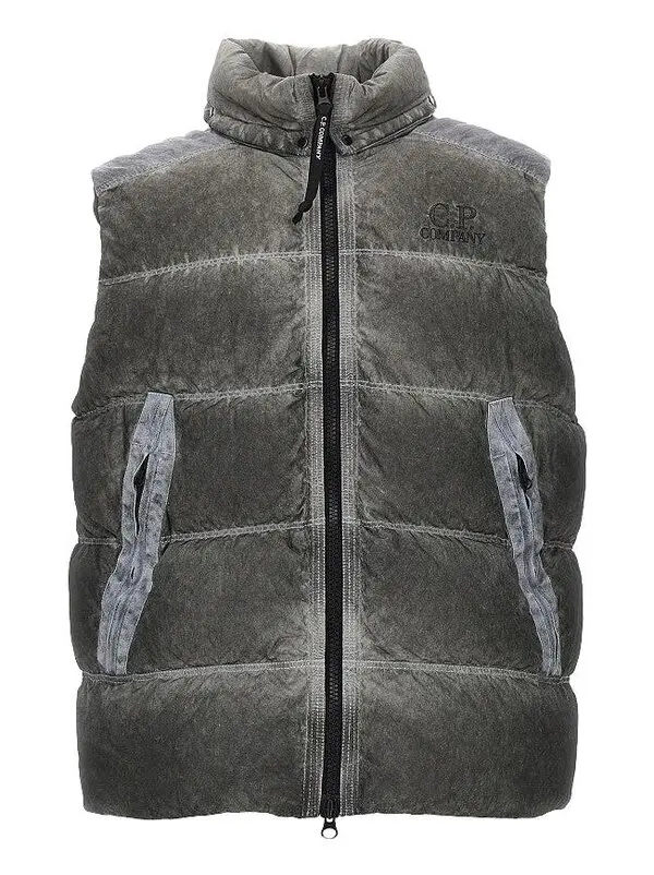 C.P. COMPANY Eco-chrome R Padded Vest - Grey