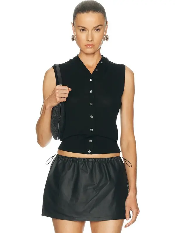 Alexander Wang Tank Cardigan - Black
