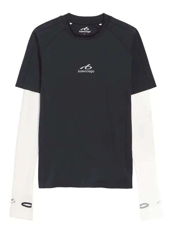 Balenciaga Long Sleeve T-shirt - Blue
