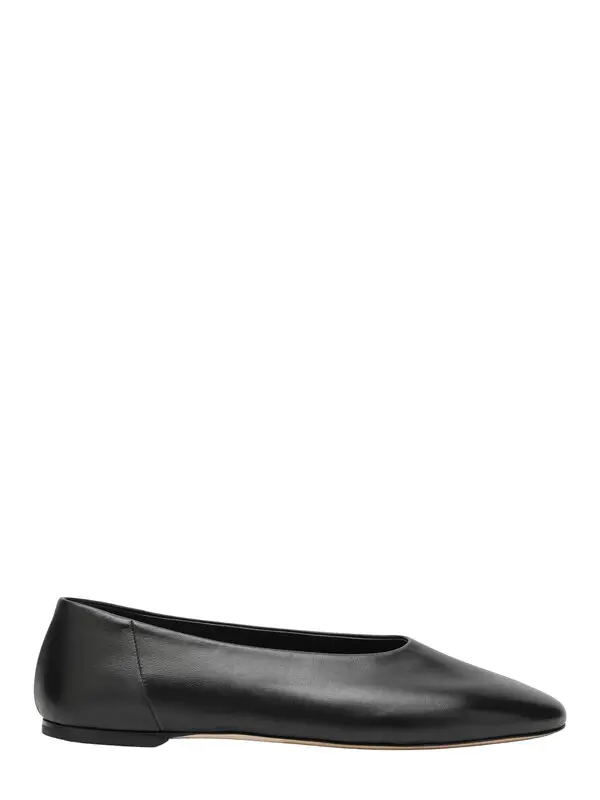 TOTEME Nappa Leather Ballet Flats - Black