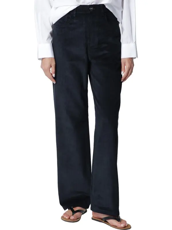 RÓHE Midnight Corduroy Trousers - Blue