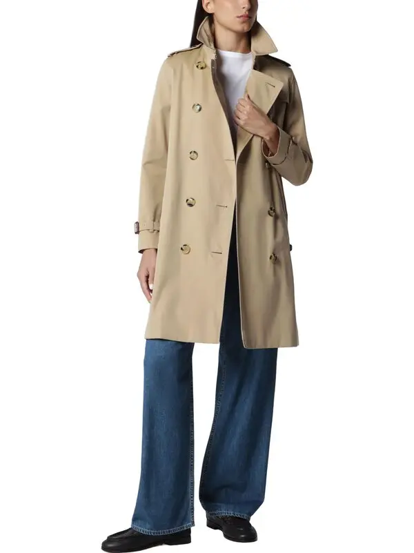 Burberry Double-breasted Kensington Trench Coat - Beige