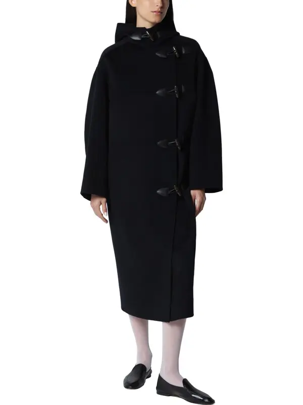 RÓHE Double-faced Wool And Cashmere Duffle Coat - Blue