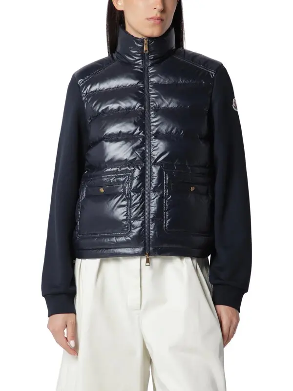 Moncler Padded Zip-up Sweatshirt - Blue