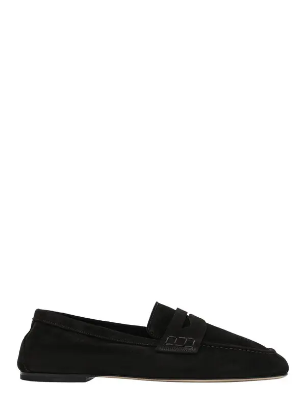 Dear Frances Espresso Suede Loafers - Brown