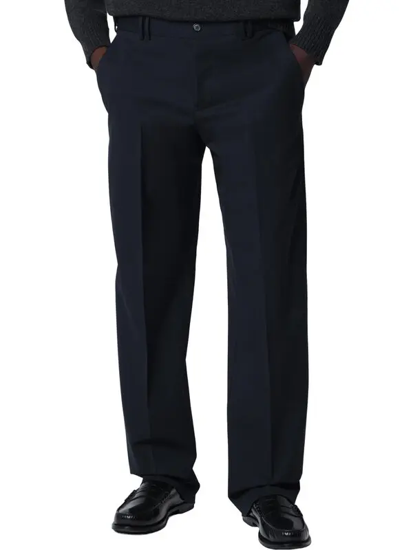 PT TORINO Virgin Wool Blend Trousers - Blue