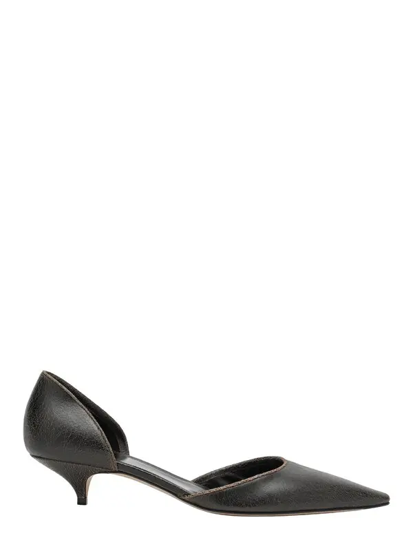 THE ROW Liisa D'orsay Pumps In Suede - Brown