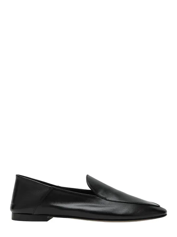 Dear Frances Nappa Leather Gio Loafers - Black