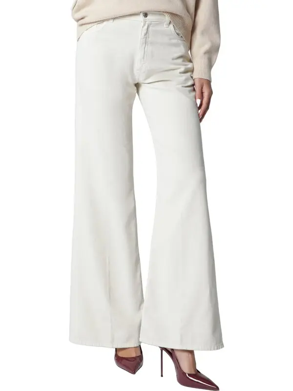HAIKURE Velvet Cotton Trousers - White