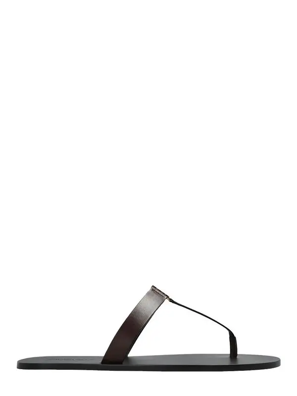 Saint Laurent Babylone Slide - Dark Brown
