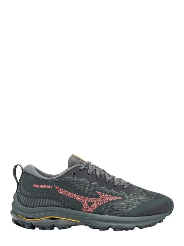 Mizuno Wave Rider Goretex Athletic Sneakers - Ebony/dubarry/citrus