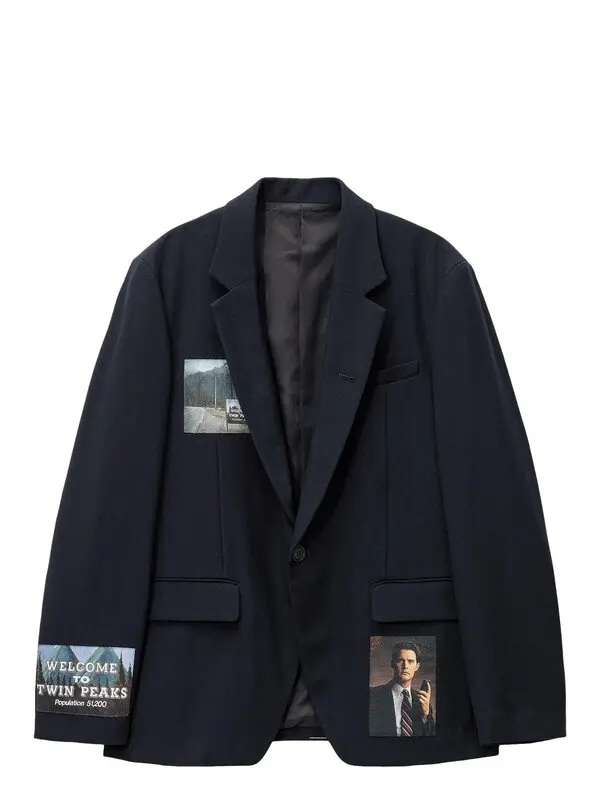 Undercover Wool One Button Jacket - Blue
