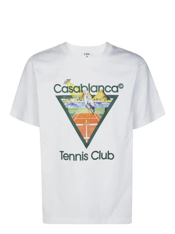 Casablanca 100% Organic Cotton T-shirt - Bianco