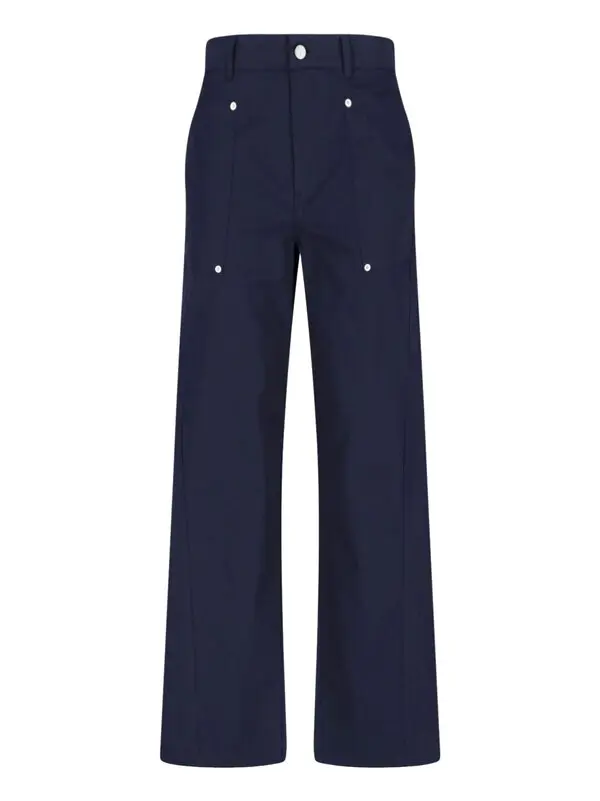 Paloma Wool Cotton Wide-leg Trousers - Blue