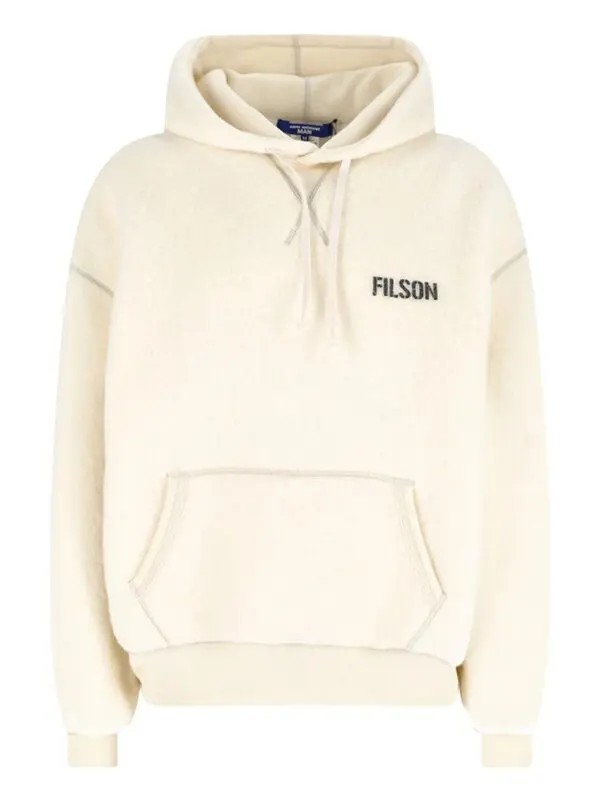 Junya Watanabe Lightweight Wool-nylon Hoodie - White