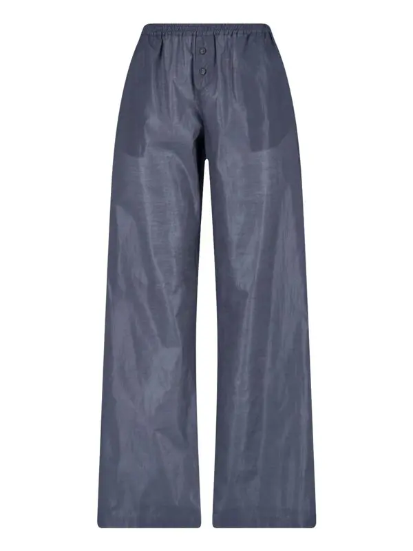 Paloma Wool Organic Cotton Straight-leg Trousers - Blue