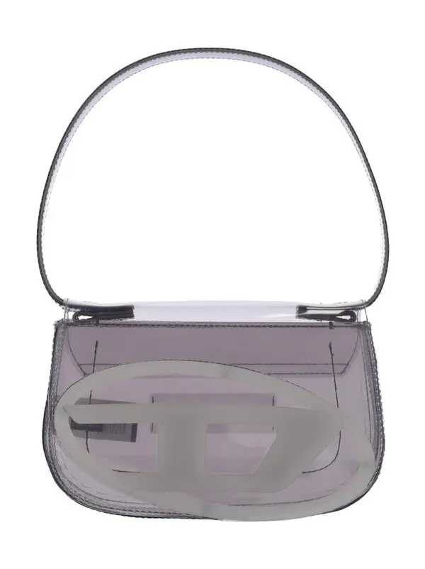 DIESEL® Thermoplastic Polyurethane And Leather Shoulder Bag - Grey