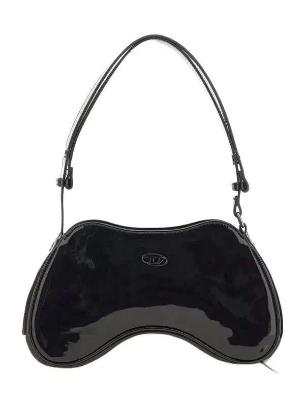 DIESEL® Play Glossy Shoulder Bag - Black