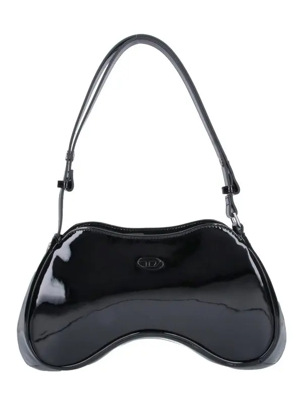 DIESEL® Play Glossy Shoulder Bag - Black