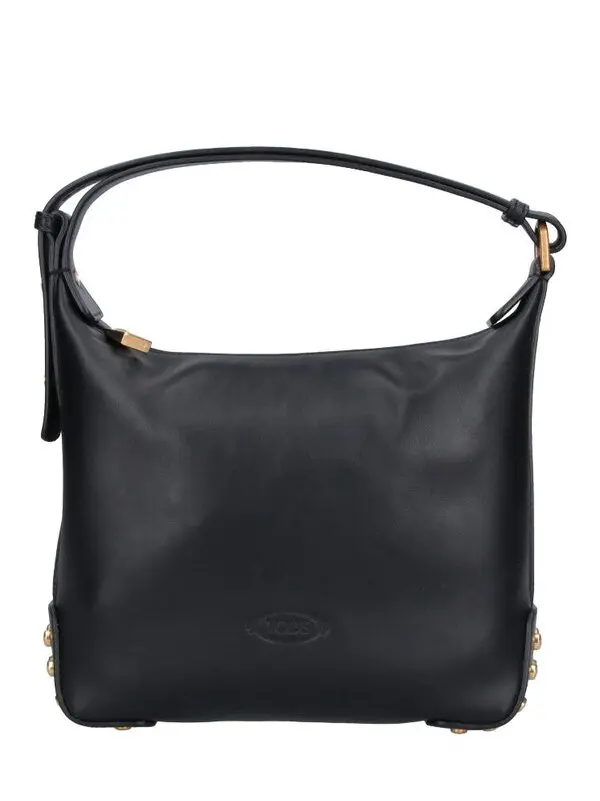 TOD'S Nappa Leather Shoulder Bag - Black