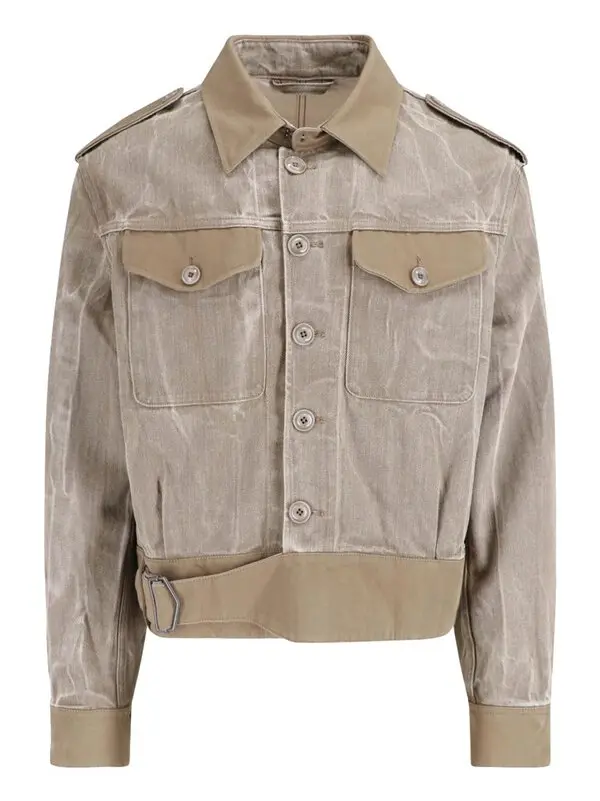 Our Legacy Pigment-dyed Cotton Twill Jacket - Green