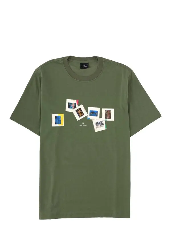 Paul Smith Graphic Cotton T-shirt - Green