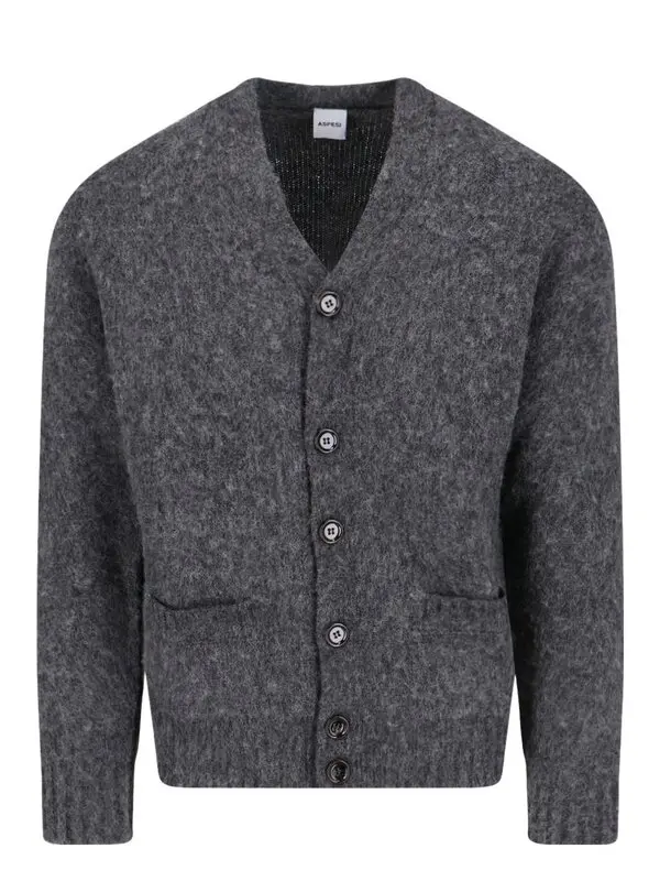 Aspesi 100% Wool Crewneck Sweater - Grey