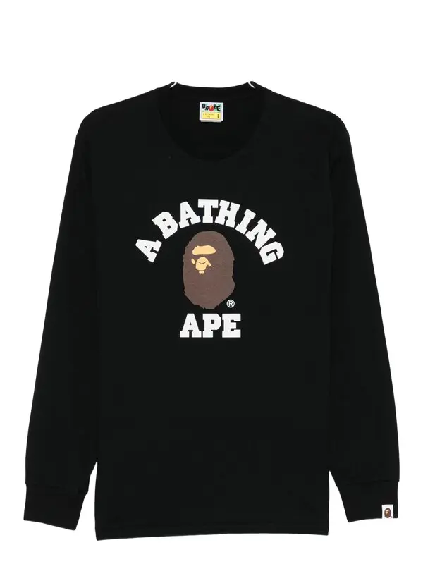 A BATHING APE Classic College T-shirt - Black