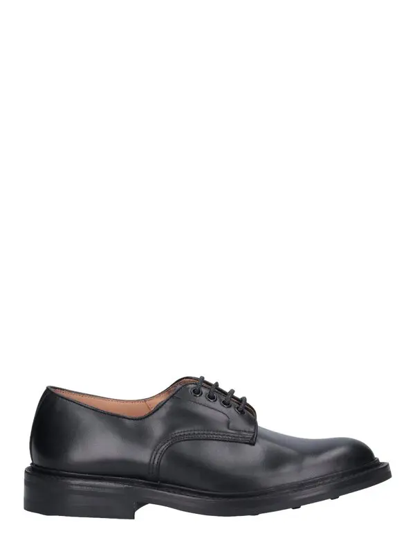 TRICKER'S Daniel Leather Derby Shoes - Black