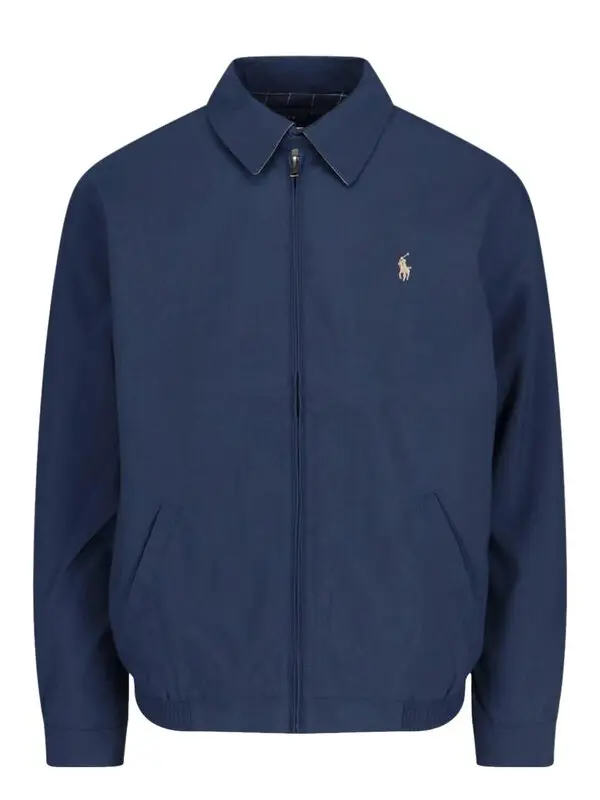 Polo Ralph Lauren Recycled Polyester Zip-up Jacket With Classic Collar - Blue